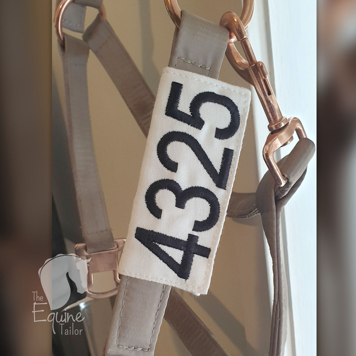 Embroidered Bridle numbers Bundle - Halter numbers and Saddle pad numb ...