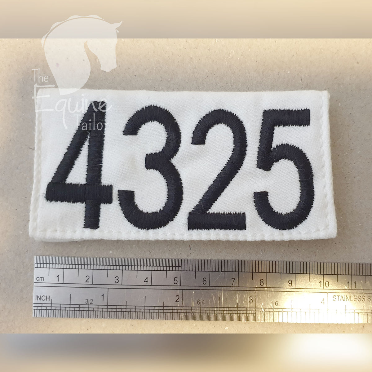 Embroidered Halter numbers wraps EA size - WHITE - One pair – The ...