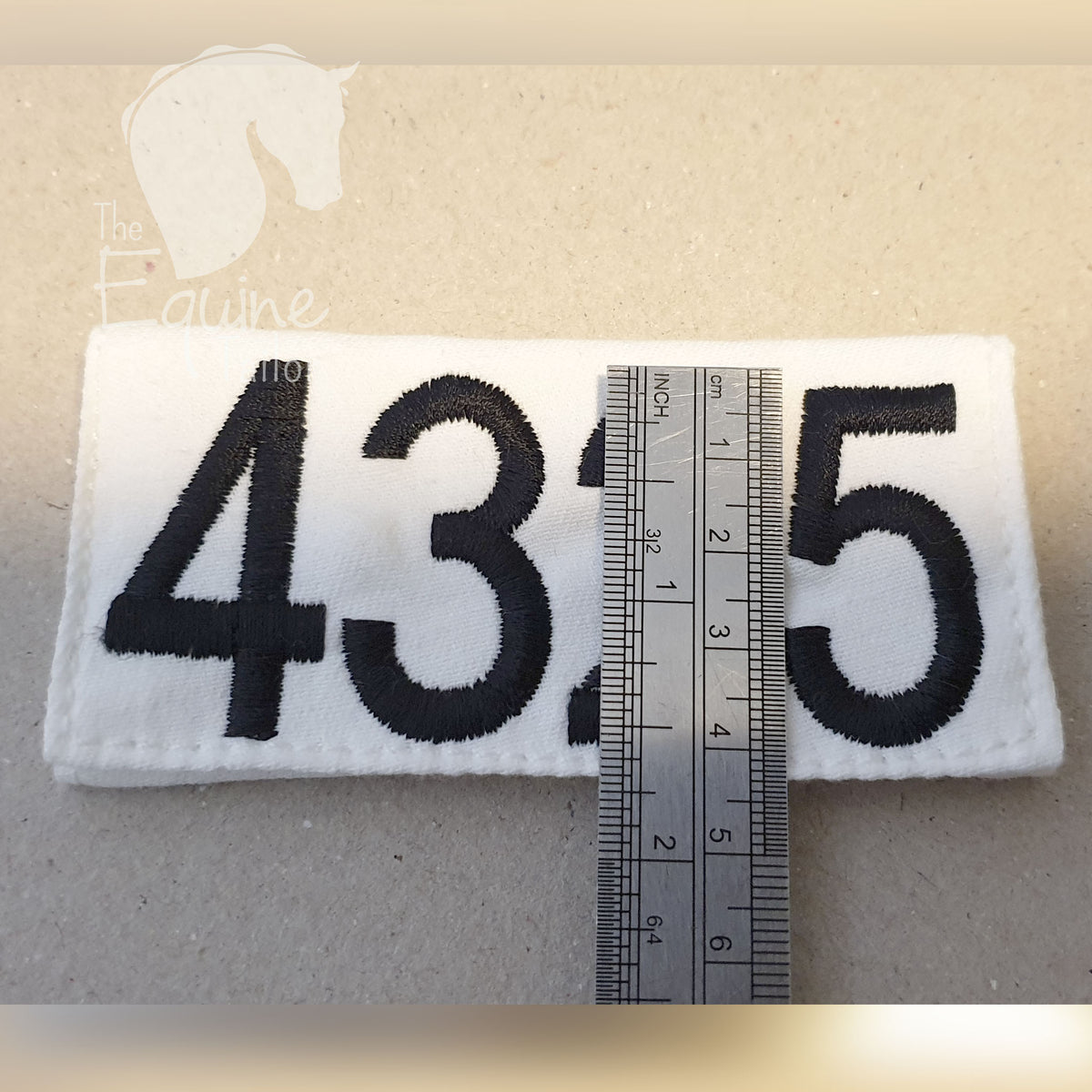 Embroidered Halter numbers wraps EA size - WHITE - One pair – The ...