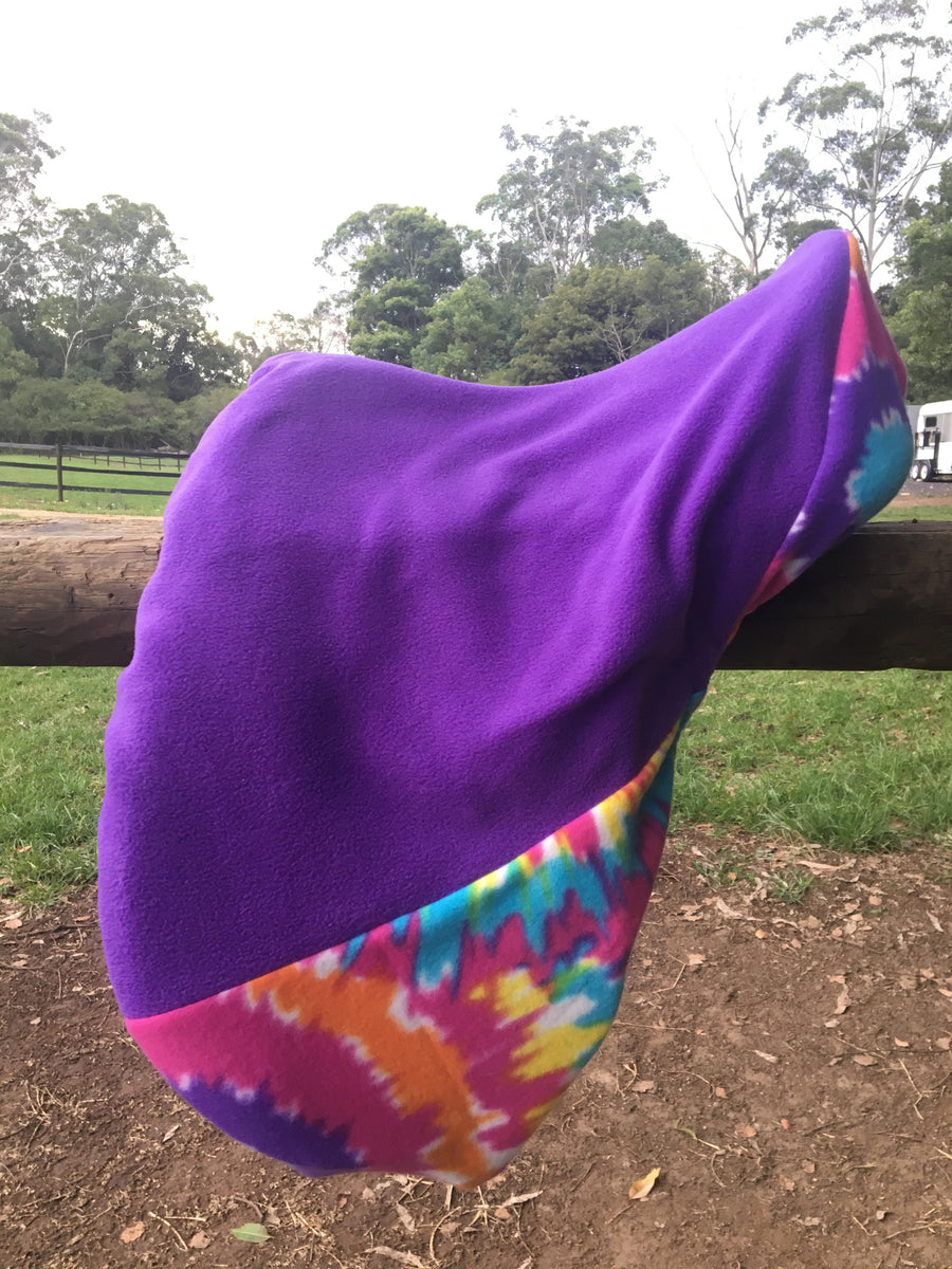 Fitted Saddle Cover - Custom Made - With Ribbon and up to 3 colours ...